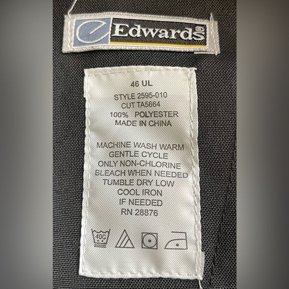 Edwards | Pants | Edward Woven Pants Size 46 Ul New With Tags Black ...